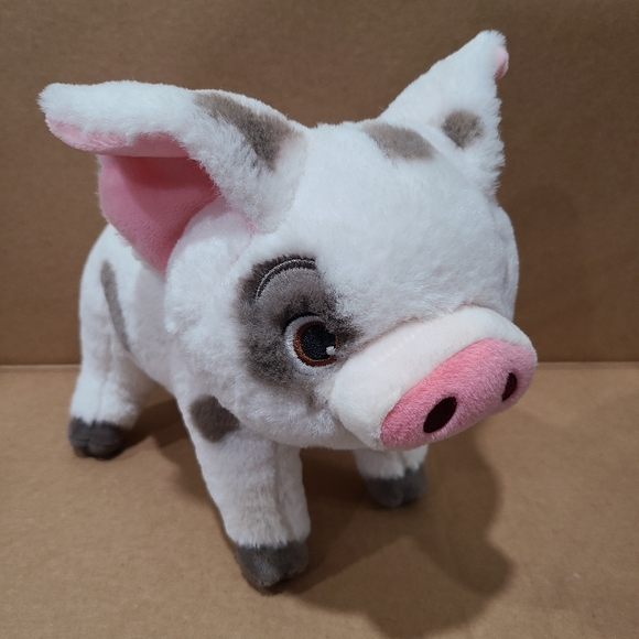 Disney | Toys | Disney Moana Pua Pig Stuffed Plush Toy Pink Ears Gray ...